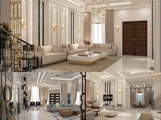 Create 3d interior design,3d model,kitchen,bedroom etc by Ar_bilal | Fiverr