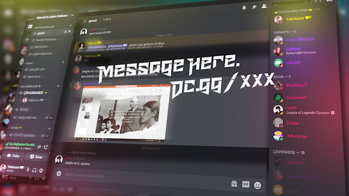 Design a discord ad banner by Yalcincon | Fiverr