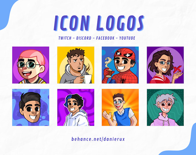 Draw a cool twitch profile picture or avatar for you by Danieru_dezain ...