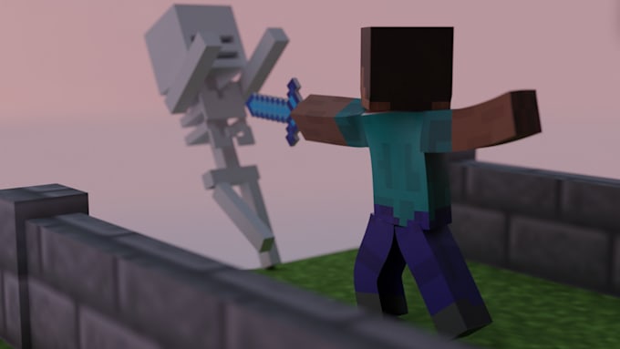 Make a satisfying minecraft falling animation by Ishimura_p | Fiverr