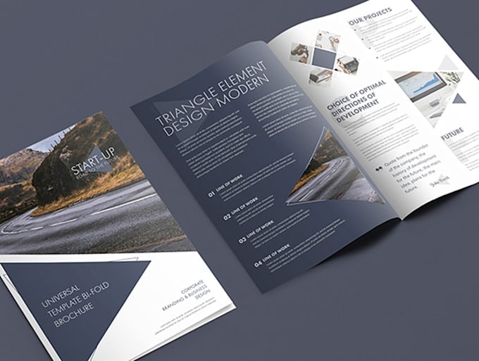 Design classic bifold and trifold product and business brochure by ...