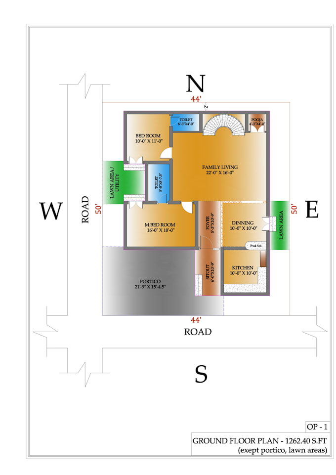 2d building plan drafting by Layaplansdrafts | Fiverr