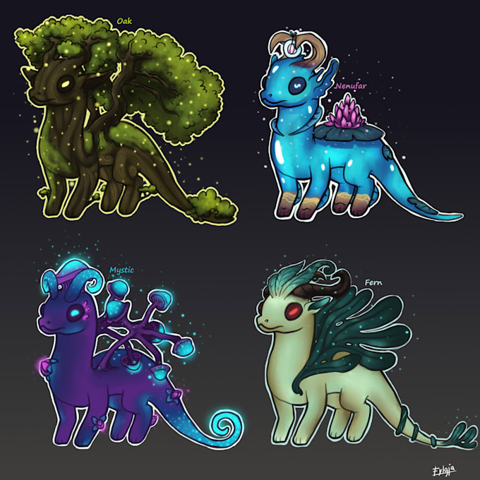 Design a creature for your videogame or comic by Fylgja_gavran | Fiverr