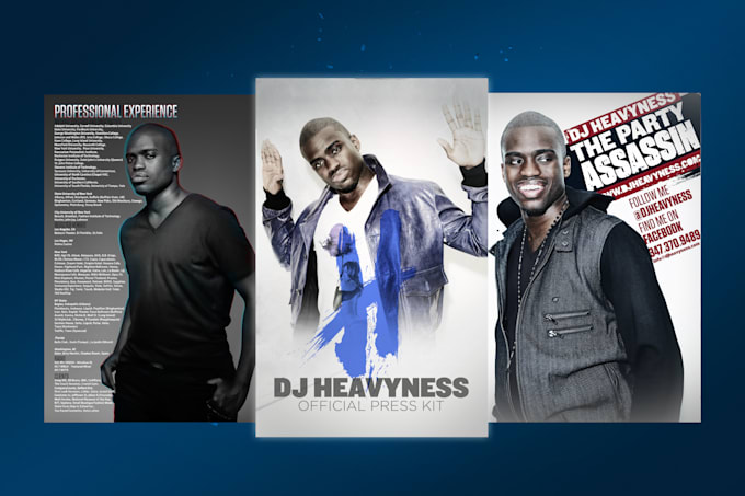 Design epk, artist press kit with creative way by Areebacreatives | Fiverr