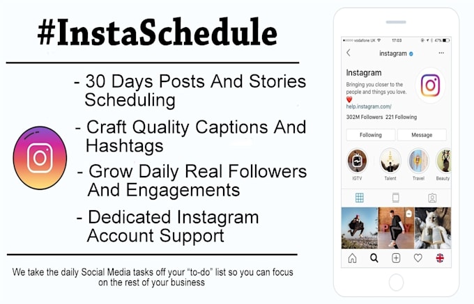 Promote and manage your instagram to increase real and active followers ...
