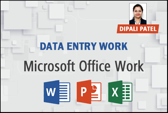Do excel typing work by Dipalicpatel | Fiverr