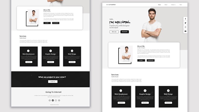 Design responsive personal and business portfolio website by Wasiq44 ...
