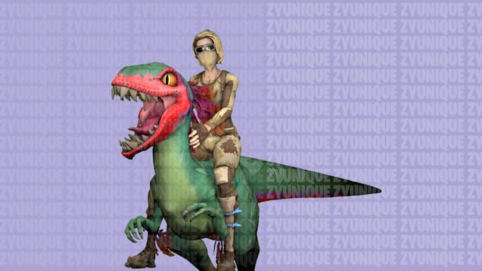 Create a 3d fortnite skin render for thumbnails or headers by Dermatty ...