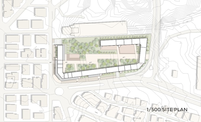 Render 2d architectural site plan and sections by Kubranrk | Fiverr