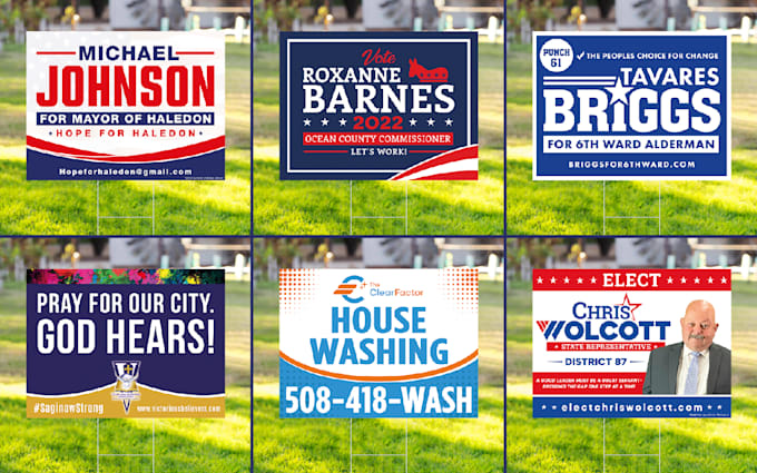 Design political campaign and yard sign by Sabuj_gfx | Fiverr