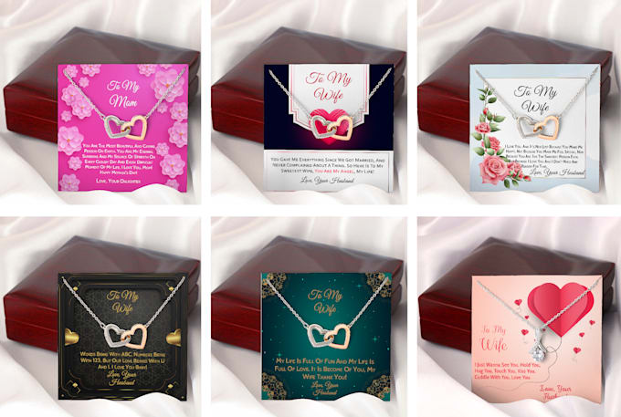 Design custom shine on message card for jewelry by Crown_studioo | Fiverr