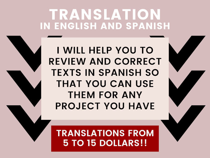 Translate it into spanish and english by Abrilgutierr368 | Fiverr
