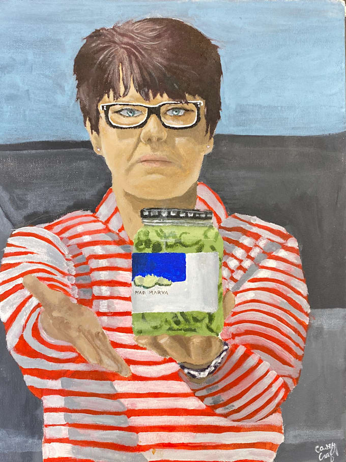 Custom profile photo art by Caseycrafty | Fiverr