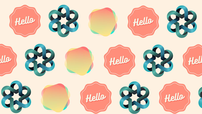 Design a step and repeat style zoom background by Raivalle | Fiverr