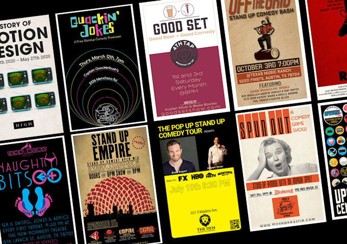 Make you a stunning poster for your event or show by Madebyevan | Fiverr