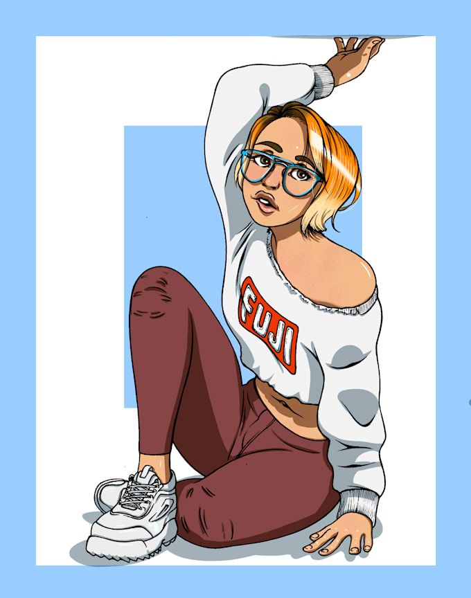 Make a custom single character art piece by Comicenginealex | Fiverr