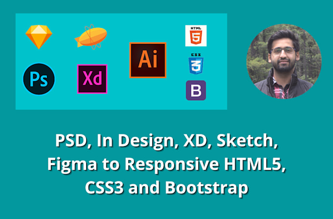 Convert xd psd zeplin and figma design to responsive website html css bootstrap by Ammarfa444 ...