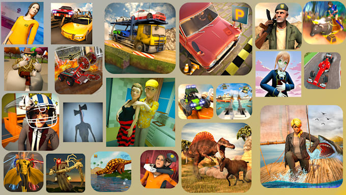 Design unique game icon, game logo, screenshots, and game ui by ...