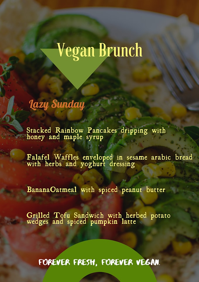 Design your beautiful menu card by Ladysoumie | Fiverr