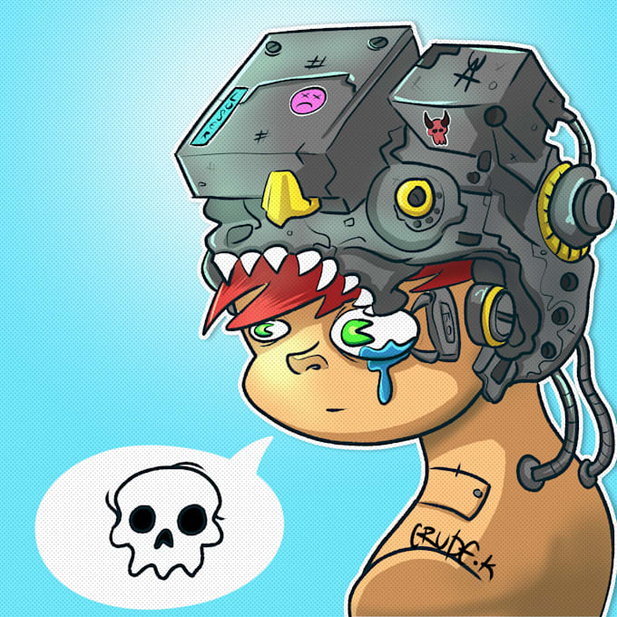 Create custom gamer avatars by Crudekartoons | Fiverr