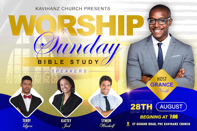 Design professional church and event flyers that stand out by Kavihanz ...
