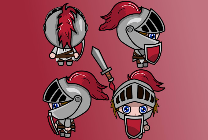 Design 2d custom vector game character with sprites by Senaedonmez | Fiverr