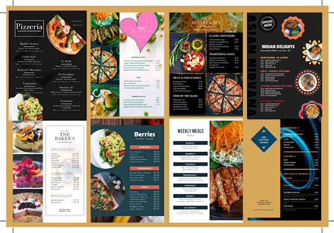 Do modern restaurant menu design by Wahid999 | Fiverr