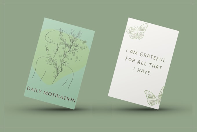 Design printable affirmation or motivational cards by Shan_xian | Fiverr