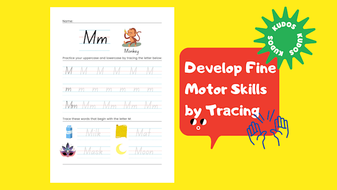 Create a customized tracing and writing worksheet for kids by ...