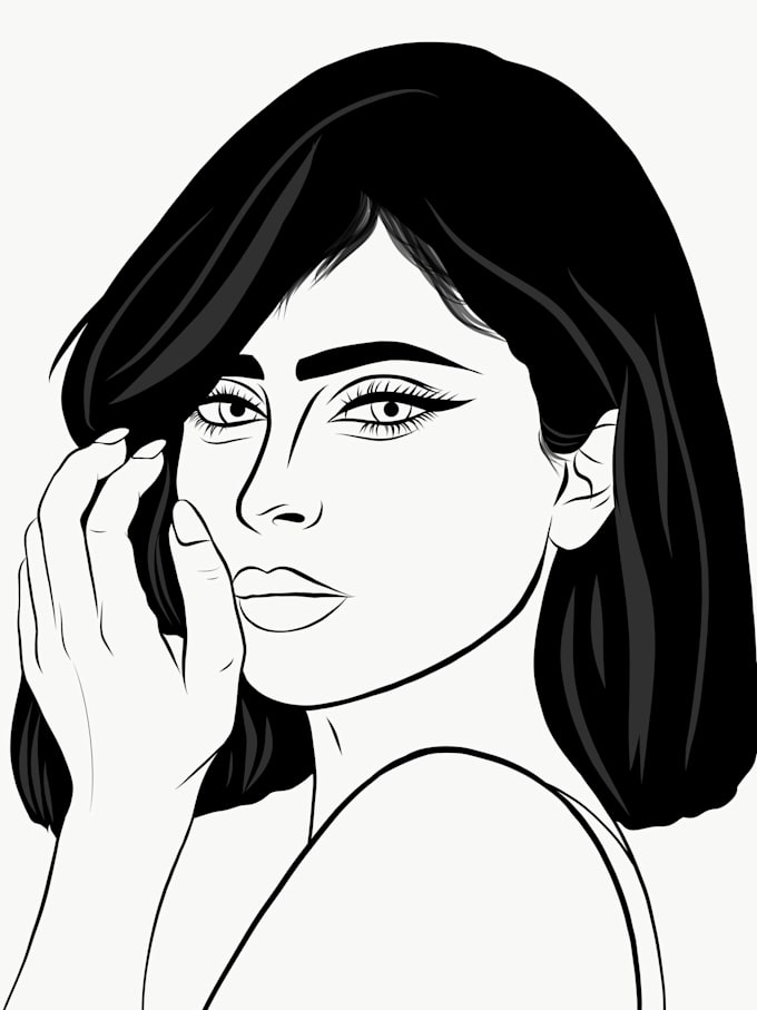 Draw the vector outline of any object, image by Dpbysk | Fiverr