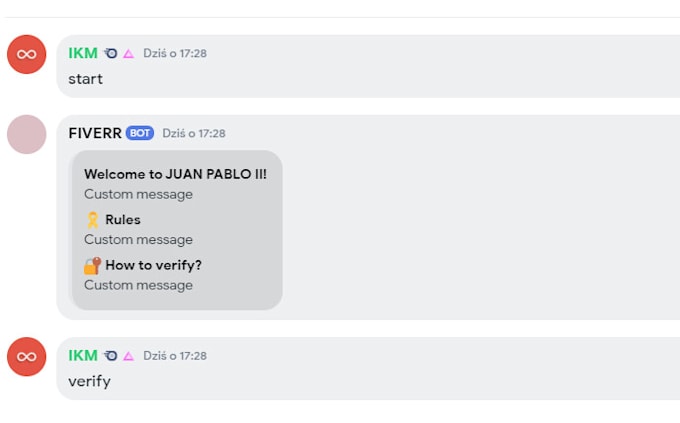 Create discord verify bot by Ikeamarkus | Fiverr
