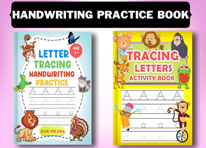 Create kids handwriting letters tracing workbook practice kdp or etsy ...