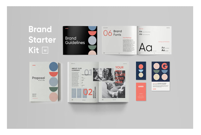 Premium brand style guide, brand guideline identity, branding book ...