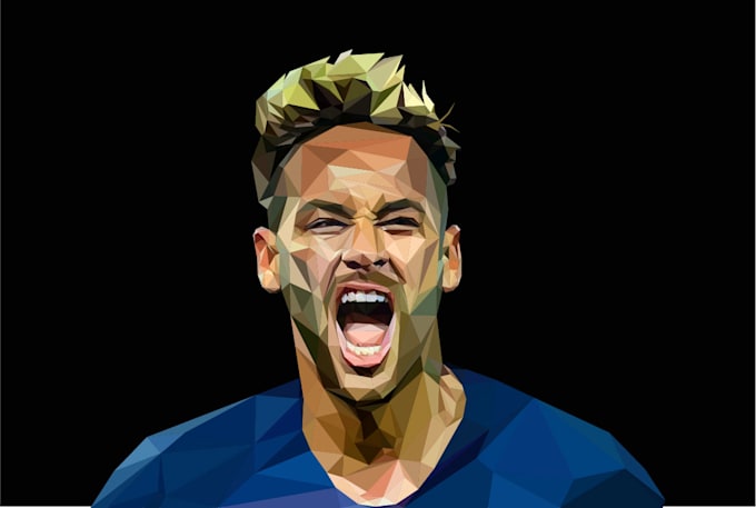 Draw low poly portrait by Yakinart | Fiverr