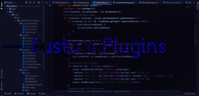 Code custom minecraft java paper spigot bukkit plugins by Qnl1ne | Fiverr
