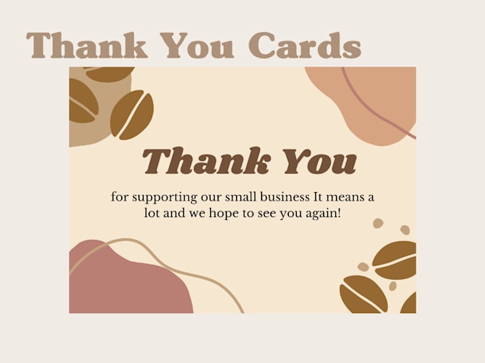 Design your business cards,thank you cards, posters and headers in ...