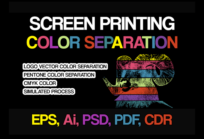 Color separation for screen printing cmyk, spot and simulation by ...