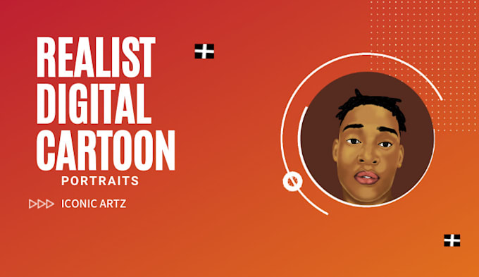 Design realistic cartoon portraits, album cover arts, single cover arts ...