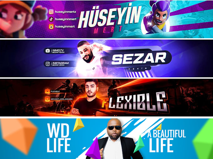Design youtube banner and logo or channel art by Dandy_hacks | Fiverr