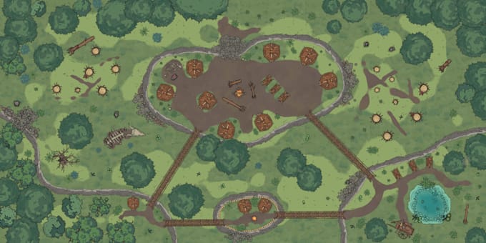 Design a fantasy map or dungeon for ttrpg by Nicho521 | Fiverr