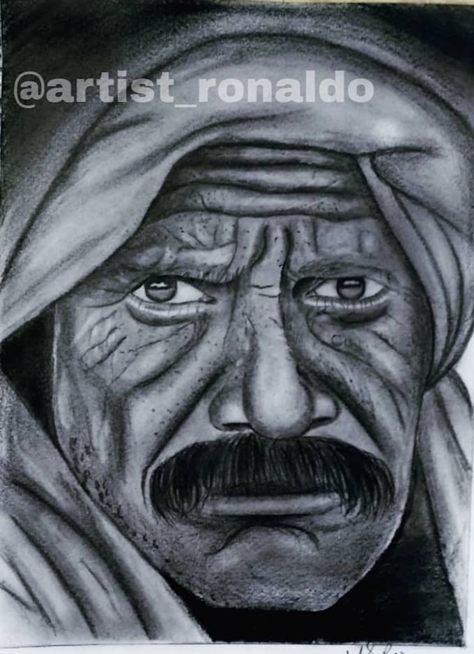 Draw pencil sketch, realistic hand made customize drawing by ...