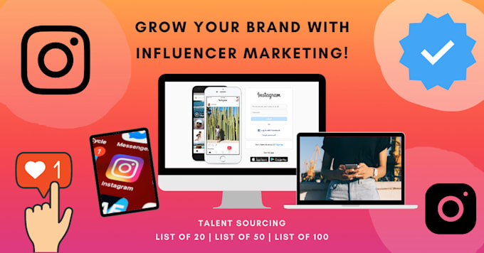 Source influencer talent for your brand by Shomesocial | Fiverr