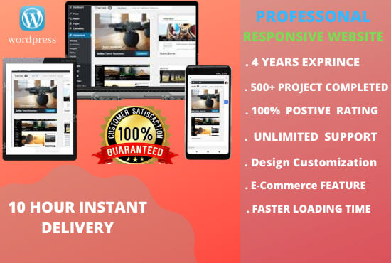 Design and develop a professional responsive wordpress website by ...