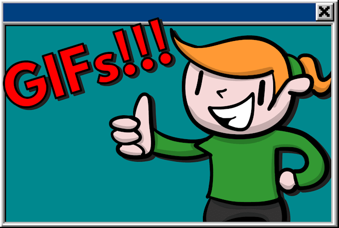 Make you a neat, little, cartoon animated gif by Posho_ | Fiverr