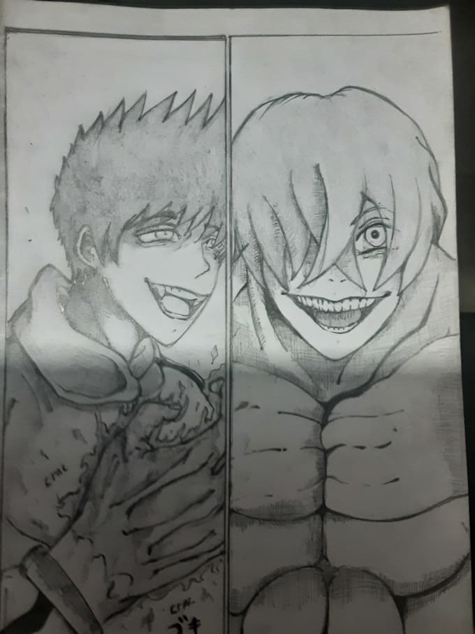 Going to draw pencil drawings by Albitressamauwu | Fiverr