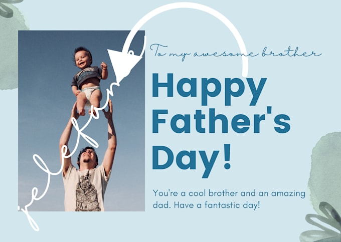 Create animated virtual fathers day greetings for you by Jlfmjlfm | Fiverr
