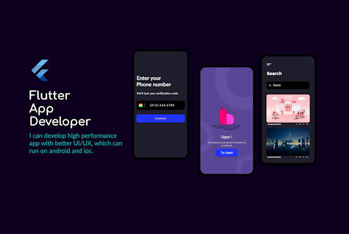 Develop android and ios app in flutter by Suyashmadhesia | Fiverr