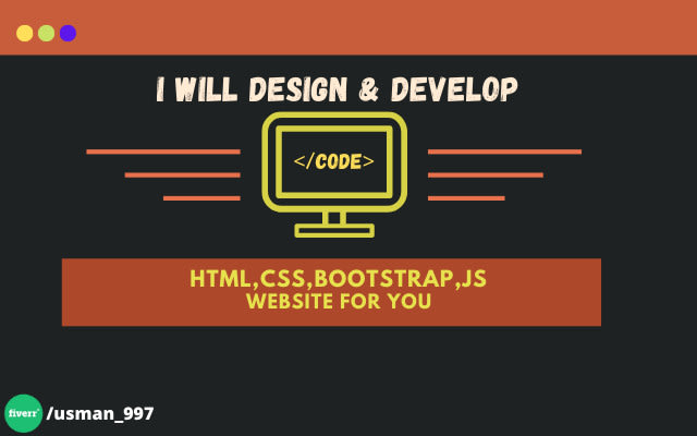 Design and develop html,css,js,bootstrap web app for you by Usman_997 ...