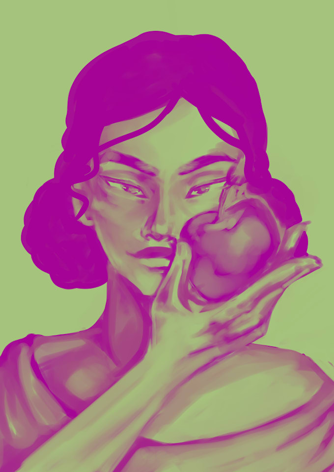 Draw a two colour portrait by Leonnyart | Fiverr