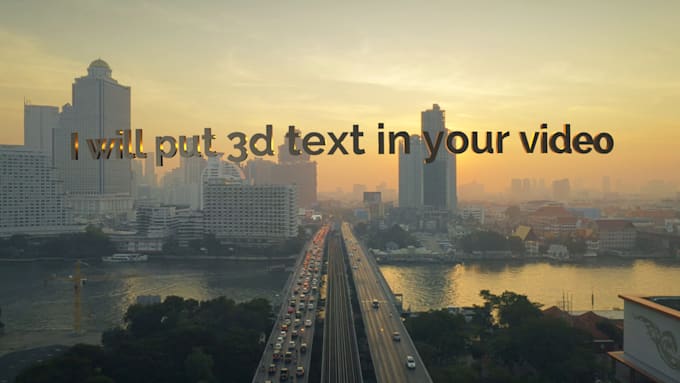3d track text or titles in your video by Isaiahsugar | Fiverr